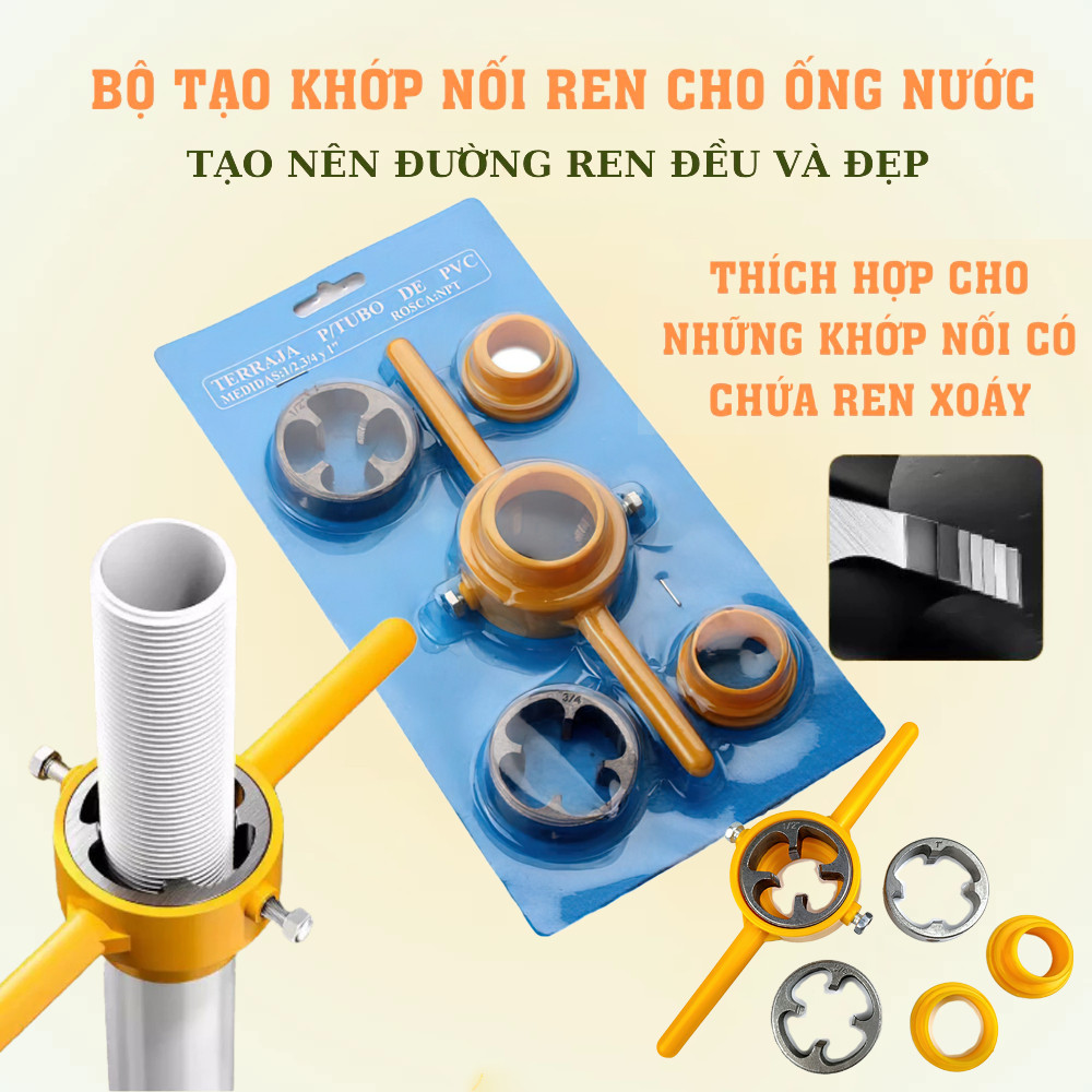 Water pipe threading kit, PV plastic pipe threading kit, water pipe ...