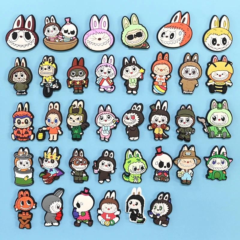 Cute Labubu Crocs Jibbits Popmart Labubu Jibitz Charm Anime Jibbitz ...