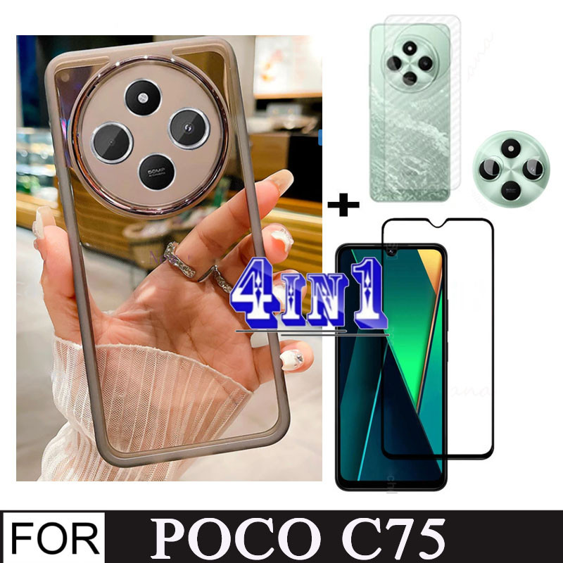 POCO C75 With Lens Protection Anti Slip Silicone Phone Case for Xiaomi ...