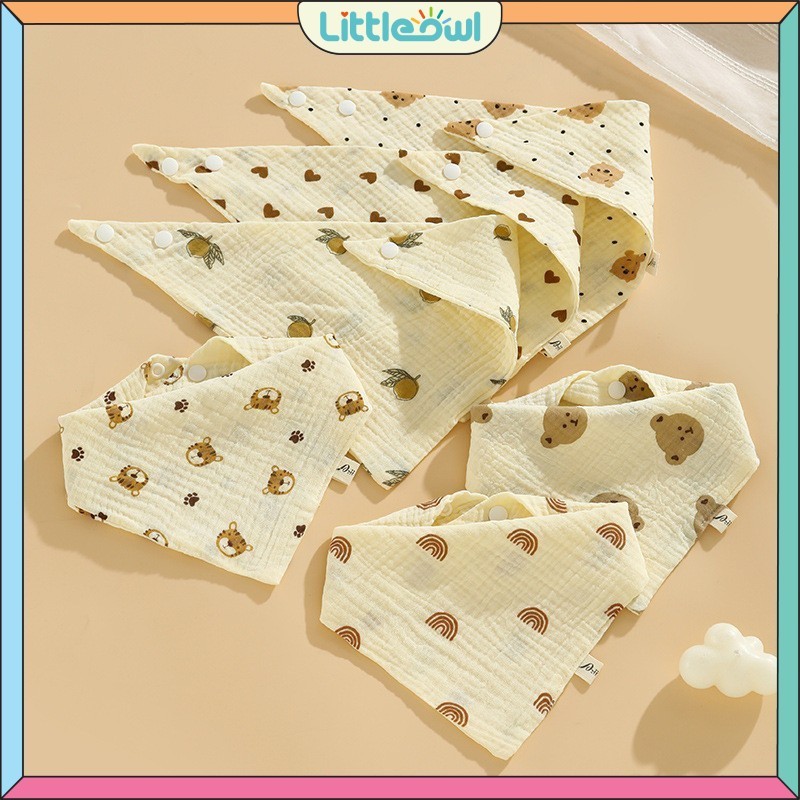 100 % Cotton Baby Cotton Bibs Triangle Bibs Baby Saliva Handkerchief ...