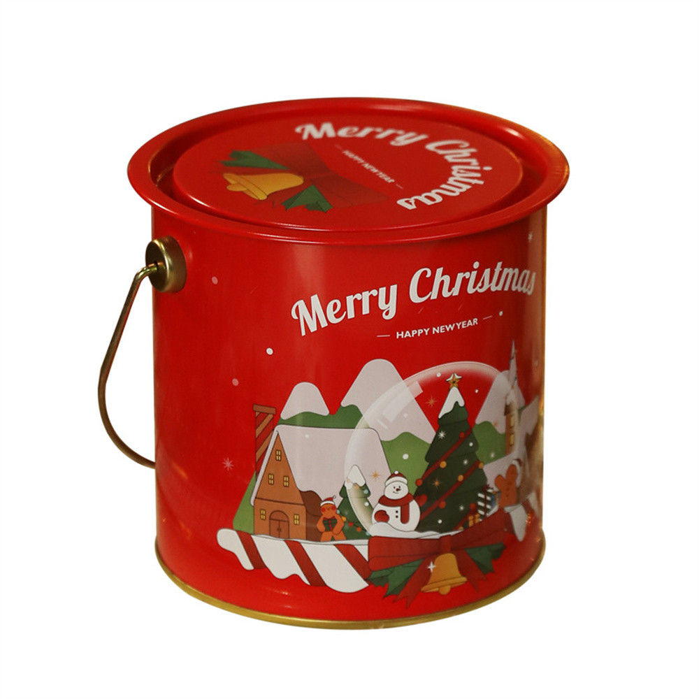 Christmas Cookie Tins With Lids, Metal Cookie Tins Jar Storage ...