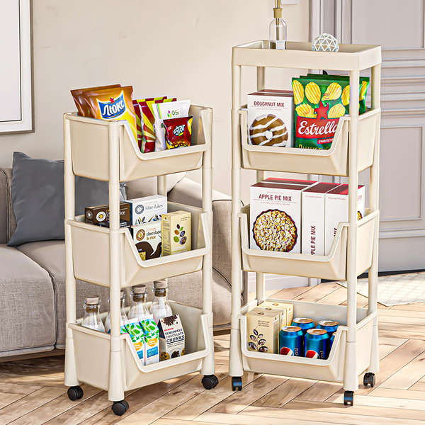 trolley rack nordic rack almari dapur Rak makanan ringan, rak storan ...