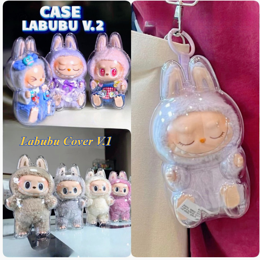 Labubu Case Labubu V1 V2 Protective Case Transparent Labubu Storage Bag ...