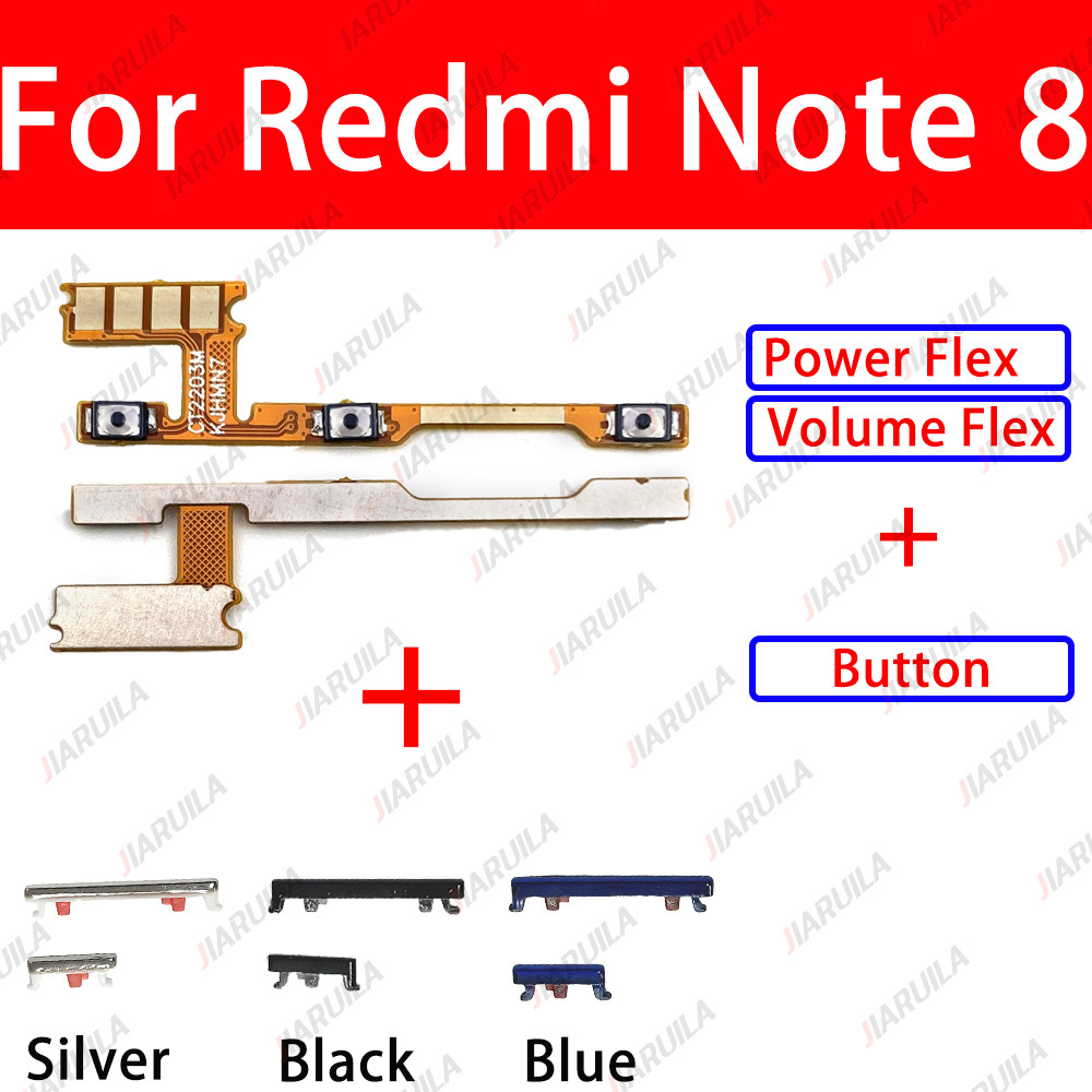 For Redmi Note 8 Power on off button Volume Button Switch Side Key ...