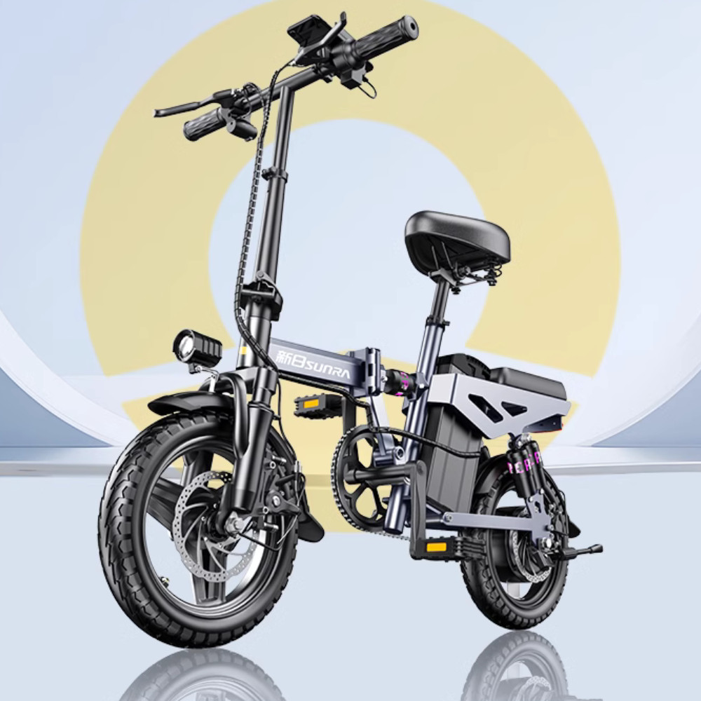 Sunra Lightweight Electric Folding Bike E-Bike 40km pure EV Disc brake Compact | Shopee Malaysia