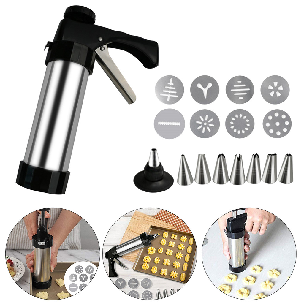 Biscuit Maker Gun Machine Cookie Making Cake Decoration Press Molds ...
