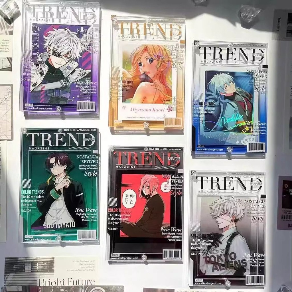American Magazine Small Frame Acrylic 10cm Small Card Polaroid Storage ...