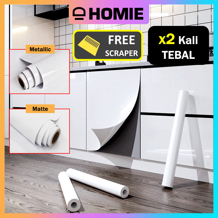 MYCabinet Dapur Cabinet Sticker Waterproof Wallpaper Kabinet Dapur ...