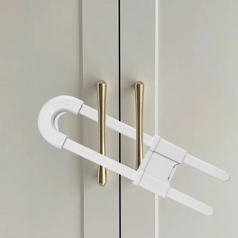 Child U-Shaped Safety Lock Double Handle Cabinet Door Lock Trolley ...
