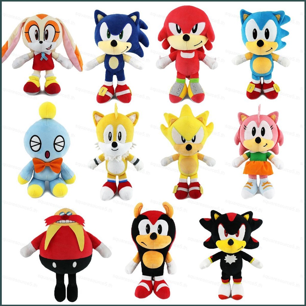SQ5 Sonic The Hedgehog Plush Toys JetTails Knuckles Amy Cream Chao ...