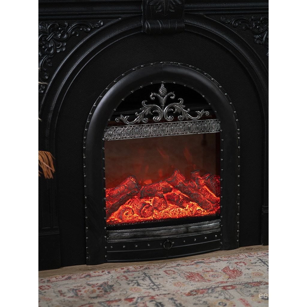 Stail Perancis 3D simulasi relau dinding api B & B hotel ruang tamu ...