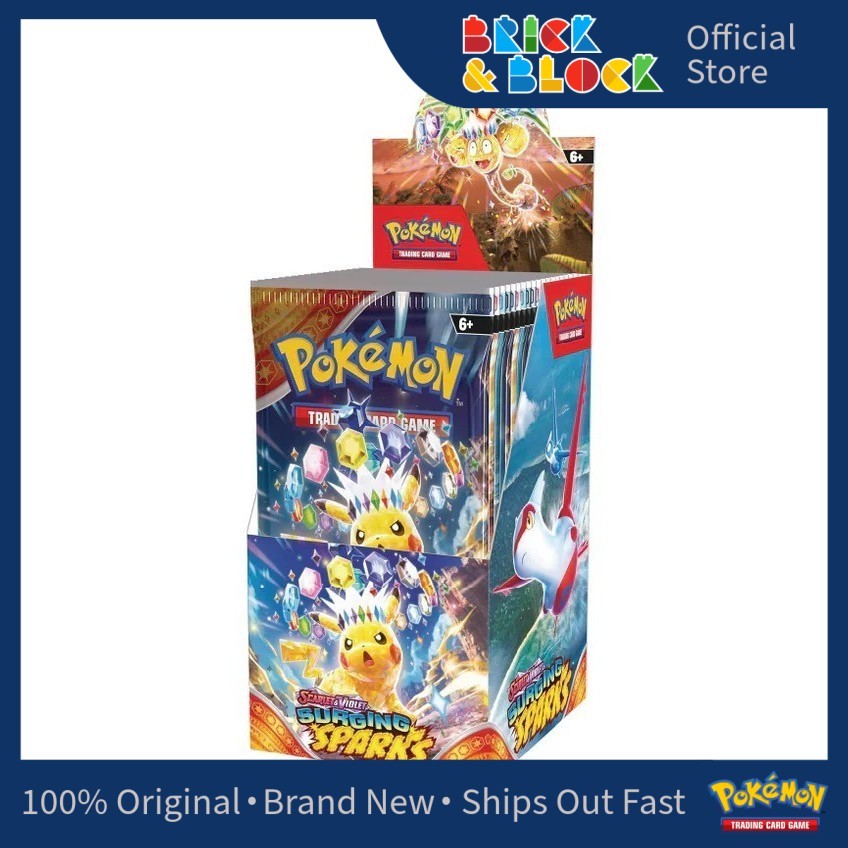 Half Booster Box (18 Packs) | Pokemon SV08 Surging Sparks | 191-85929 ...