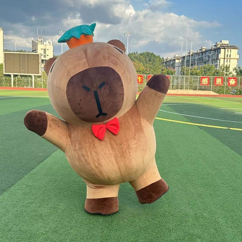 Capybara inflatable suit cartoon capybara cos commercial performance ...