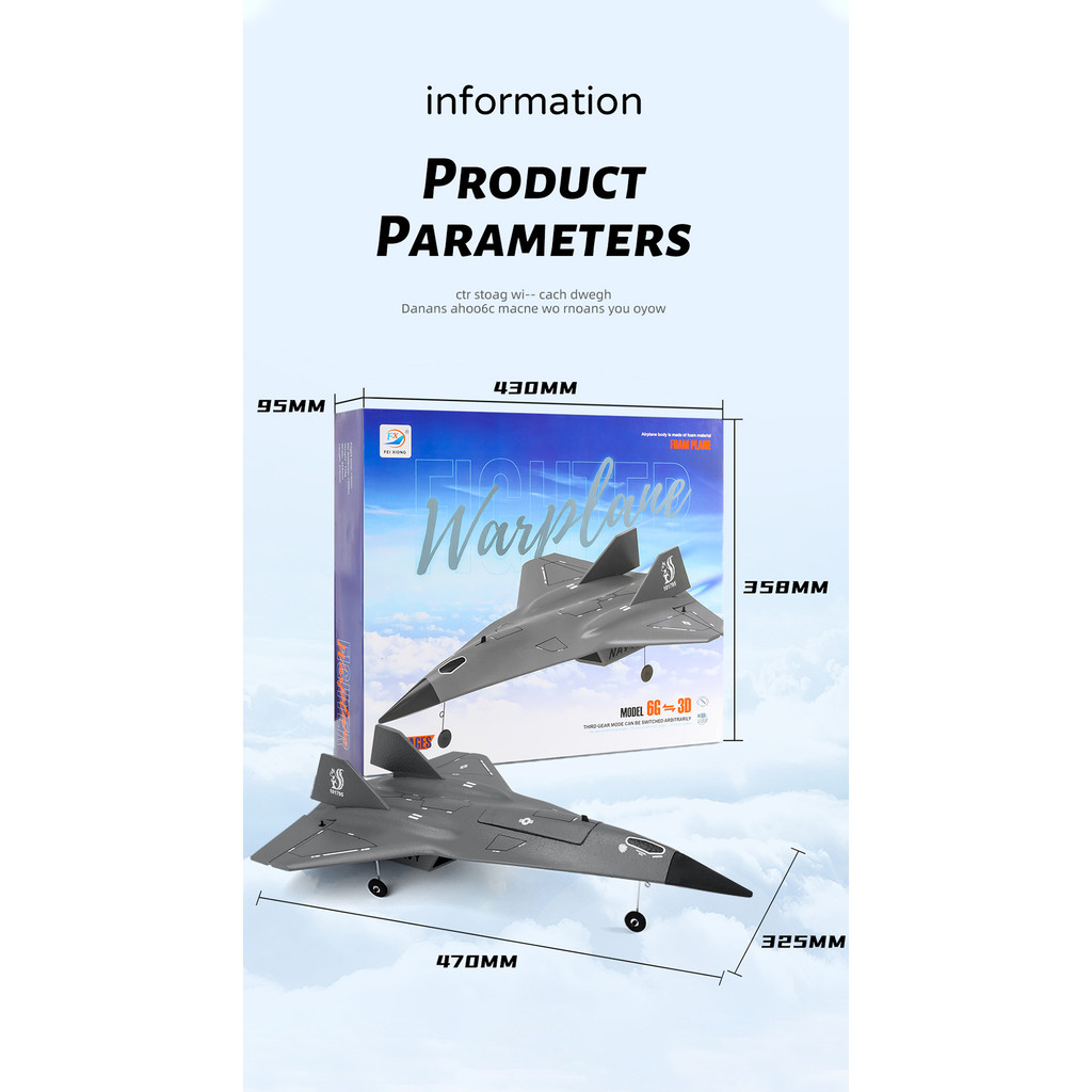 RC Plane 4CH 2.4G Wireless Remote Control Airplane Jet Concealed ...