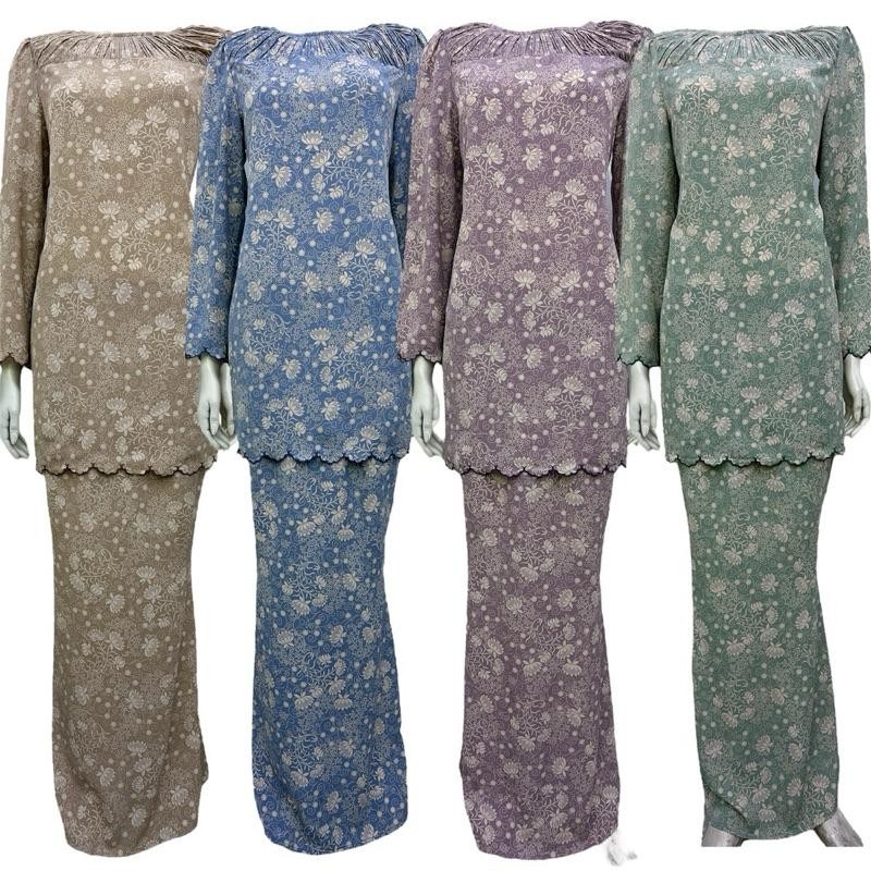 L00177 Sarra Kurung Moden Style Fashion 2025 dan Kain Duyung bunga kecil ( Size :38-52 ...
