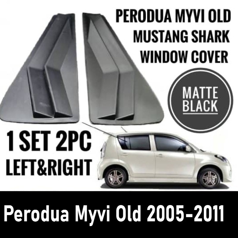 Perodua Myvi Old 2005-2011 Rear Side Louver Cover Window Triangle ...