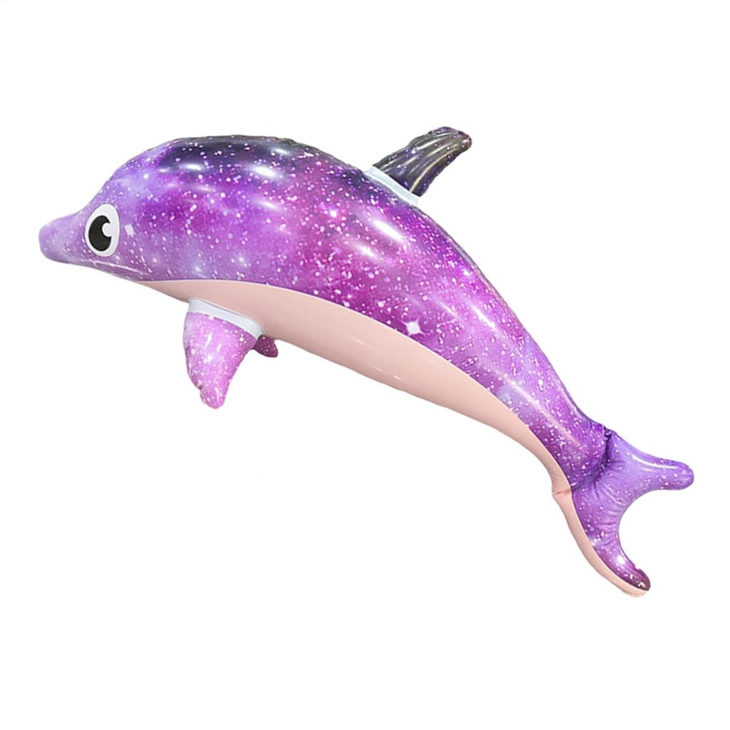 Inflatable Dolphin Cartoon Inflatable Dolphin Toy Animal Pool Floats ...