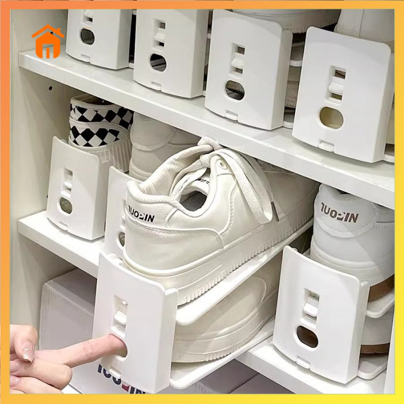 Double Shoe Bracket Adjustable Shoe Storage Handy Tool Household Space ...
