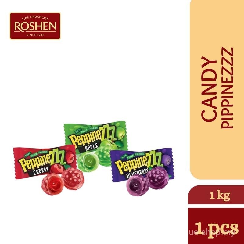 Roshen Peppinezz Sour Candy 1kg gula gula masam manis viral Food Snacks ...