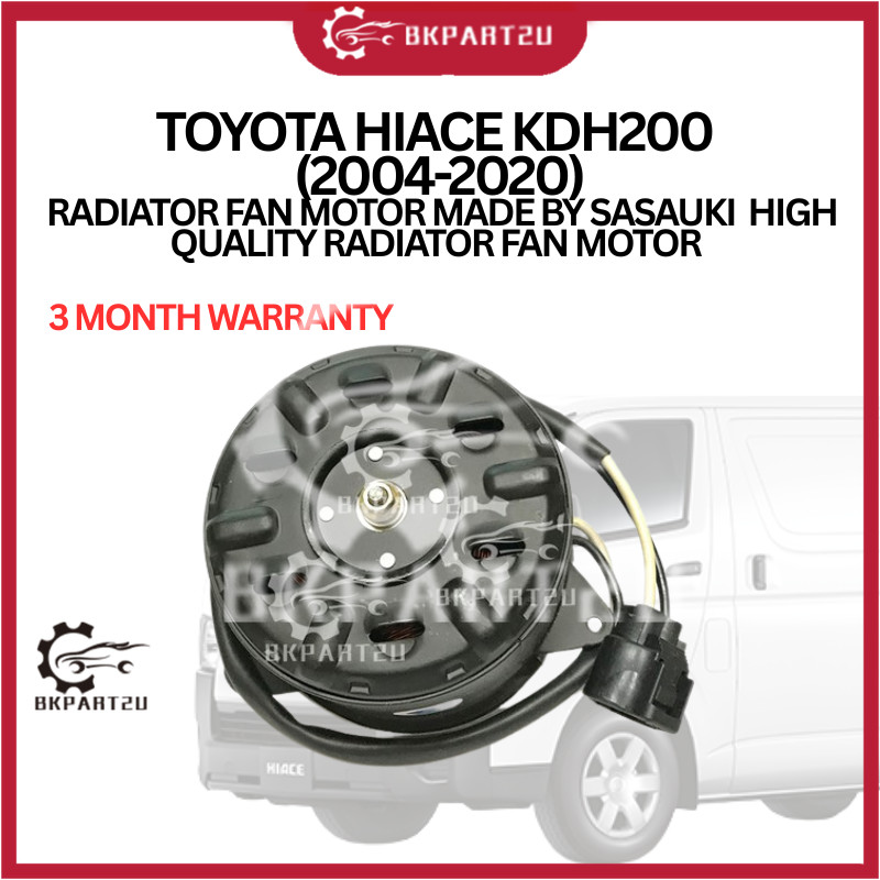 TOYOTA HIACE KDH200 (2004-2020) RADIATOR FAN MOTOR MADE BY SASAUKI HIGH ...
