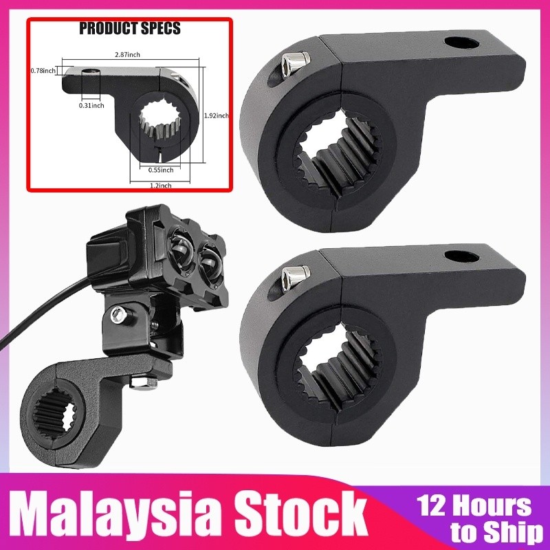 Motorcycle LED Headlight Clamps Brackets Tube Clamp Mount Kit For ...