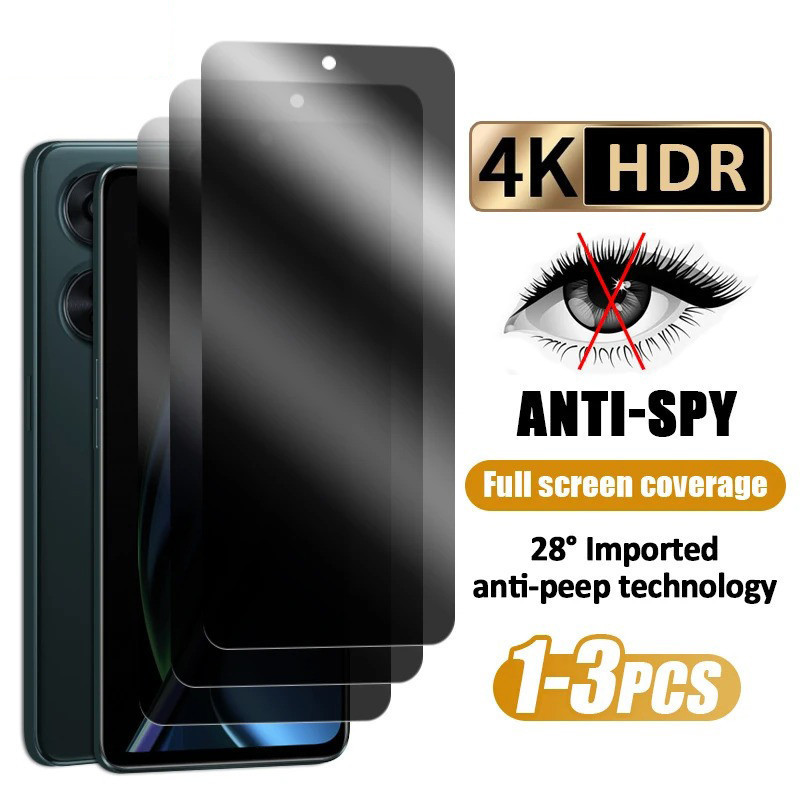 3Pcs Anti-Spy Privacy Tempered Glass VIVO Y19S Y37 Y03T Y18i Y28S Y18 Y03 Y17S Y36 Y27S Y28 Y27 ...