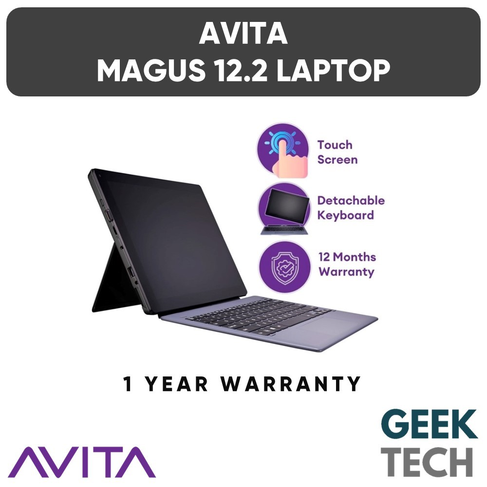AVITA Magus 12.2" 2-in-1 Touch Screen Laptop Detachable Keyboard (Intel ...