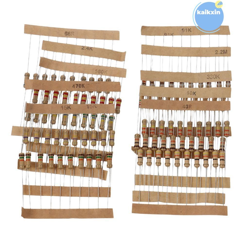 KAIKXIN Resistor Kit, 1/2 Watt Resistors Kit Resistors Assortment kit ...