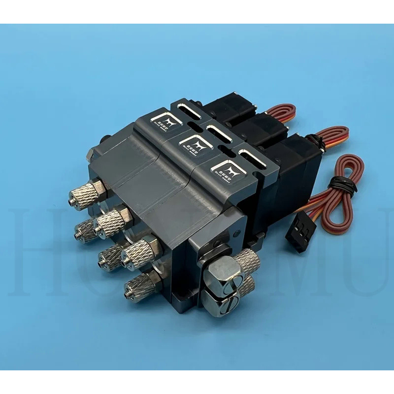 Excavator 3 Channel Hydraulic Directional Valve integrated servo for ...