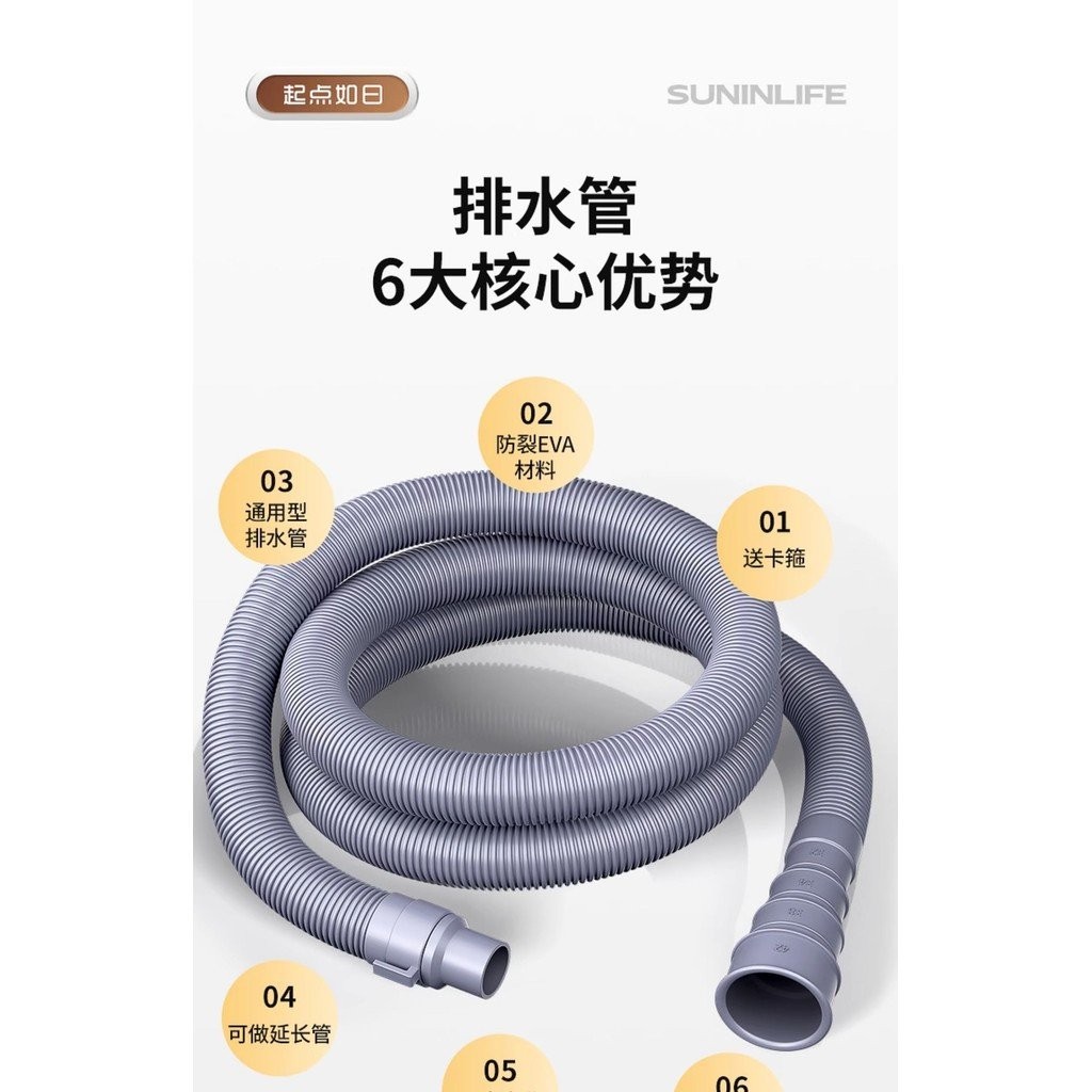 Fully Automatic Washing Machine Drain Pipe Universal Extension ...