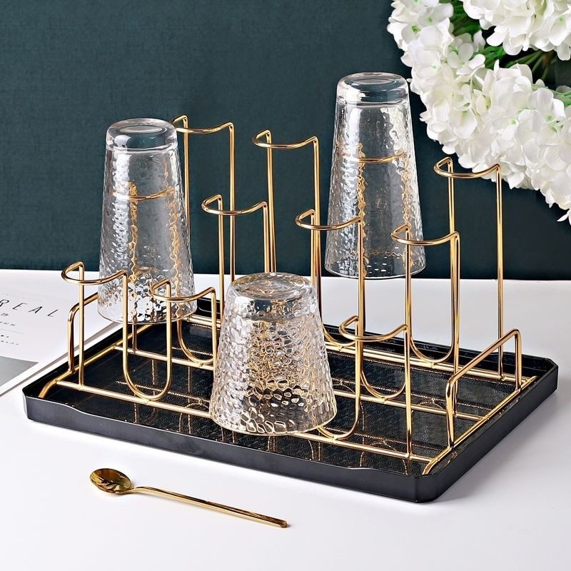 Office 12 Cup Holder with Drain Tray Living Room 8 Cup Holder Multi-Cup ...