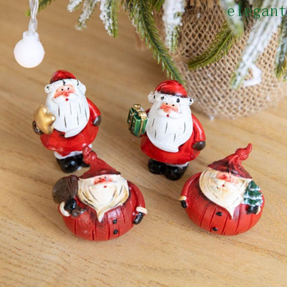 ELEGANT Santa Claus Micro Landscape Model, Cute Miniature Christmas ...