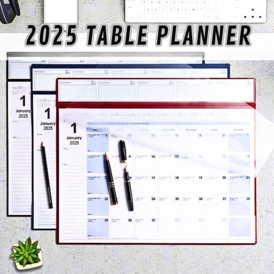 Table Planner 2025 PVC Calender Kalendar Meja A2 Size | Shopee Malaysia