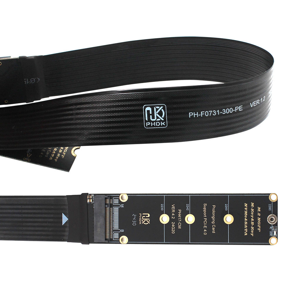 M.2 NVME NGFF M-Key SSD Extension Cable M.2 NVME Extender Solid Drive ...