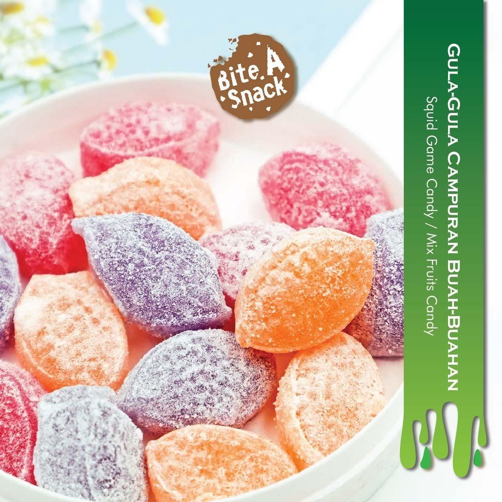 Squid Game Candy / Mix Fruits Candy / Gula-Gula Campuran Buah-Buahan ...
