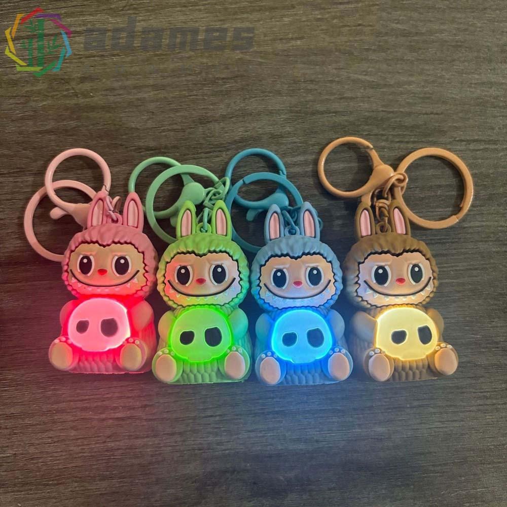 ADAMES Labubu Pendant Keyring, Anti-lost Kawaii Labubu Doll Keychain ...
