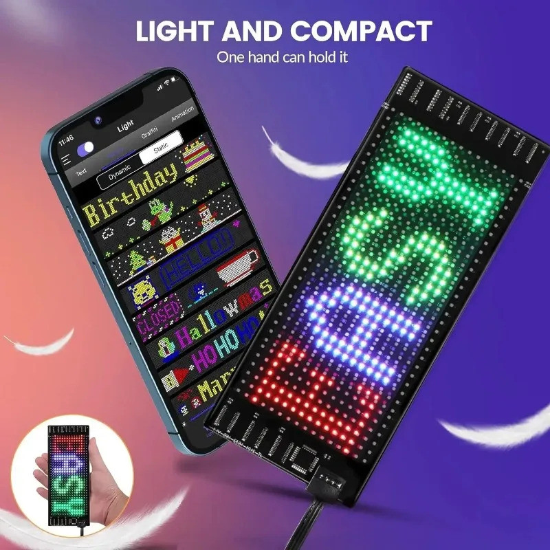 LED Flexible Screen Display with Remote Animation Led Sign Scrolling ...