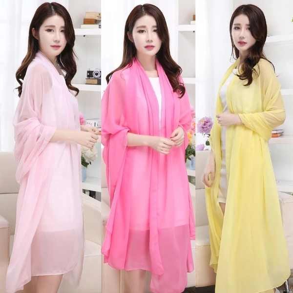 selendang bahu shawl cotton Warna pepejal selendang sutera sifon serba ...