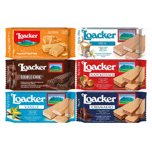Loacker Classic Waffer 45g (Absorted Flavor) | Shopee Malaysia