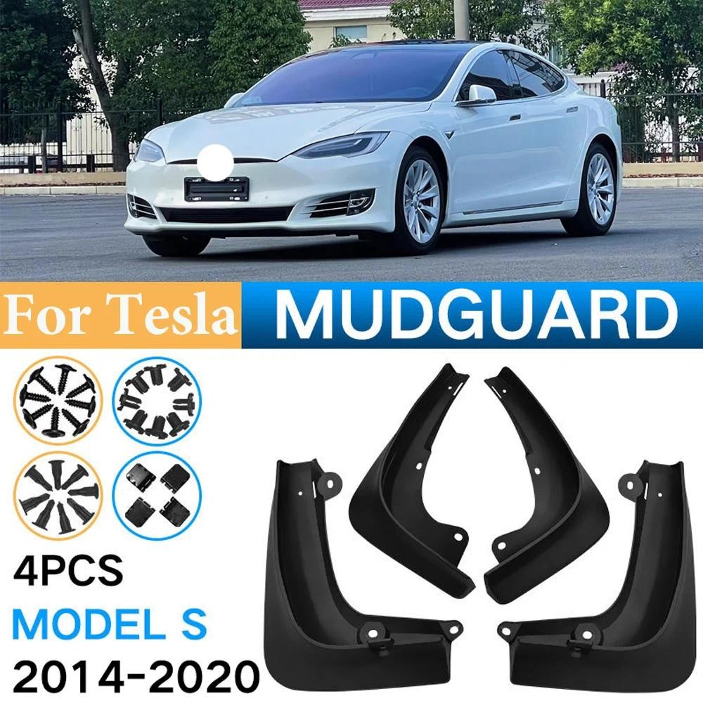 Car Stying Mudguard For Tesla Model S 2014-2020 Mud Flaps Splash Guard ...