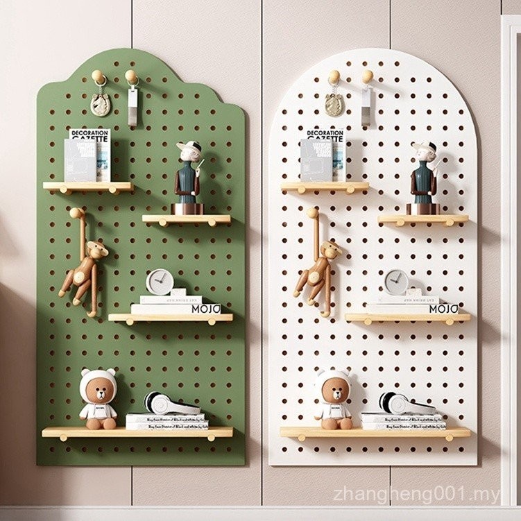 Hole Board Customized Entrance Wall Shelf Wall Solid Wood Hanging Board ...