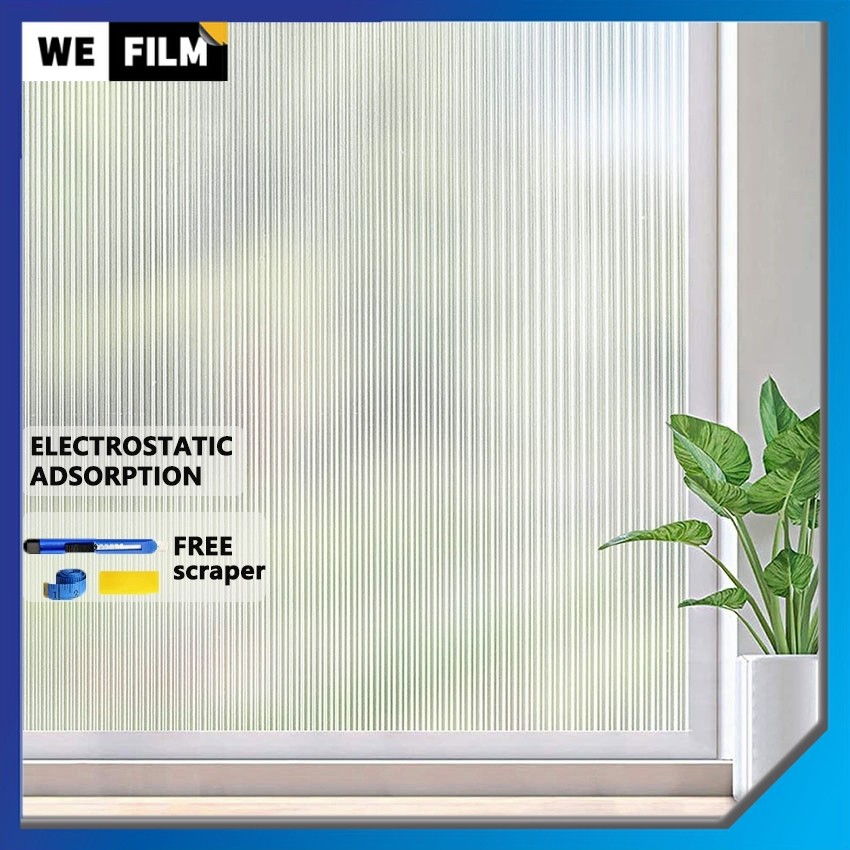 [MY Delivery] Frosted Window Film Privacy Glass Sticker Non Adhesive ...
