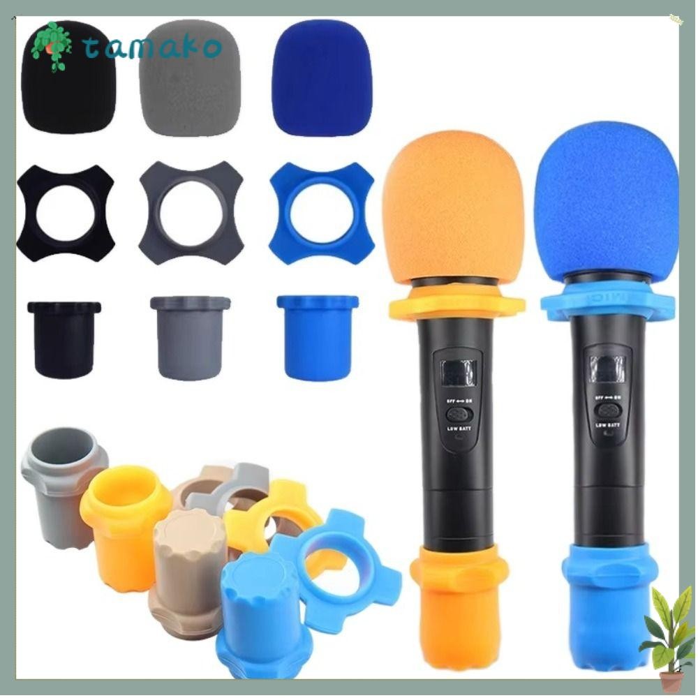 TAMAKO Microphone Anti-Slip Base, Soft Silicone Microphone Skidproof ...