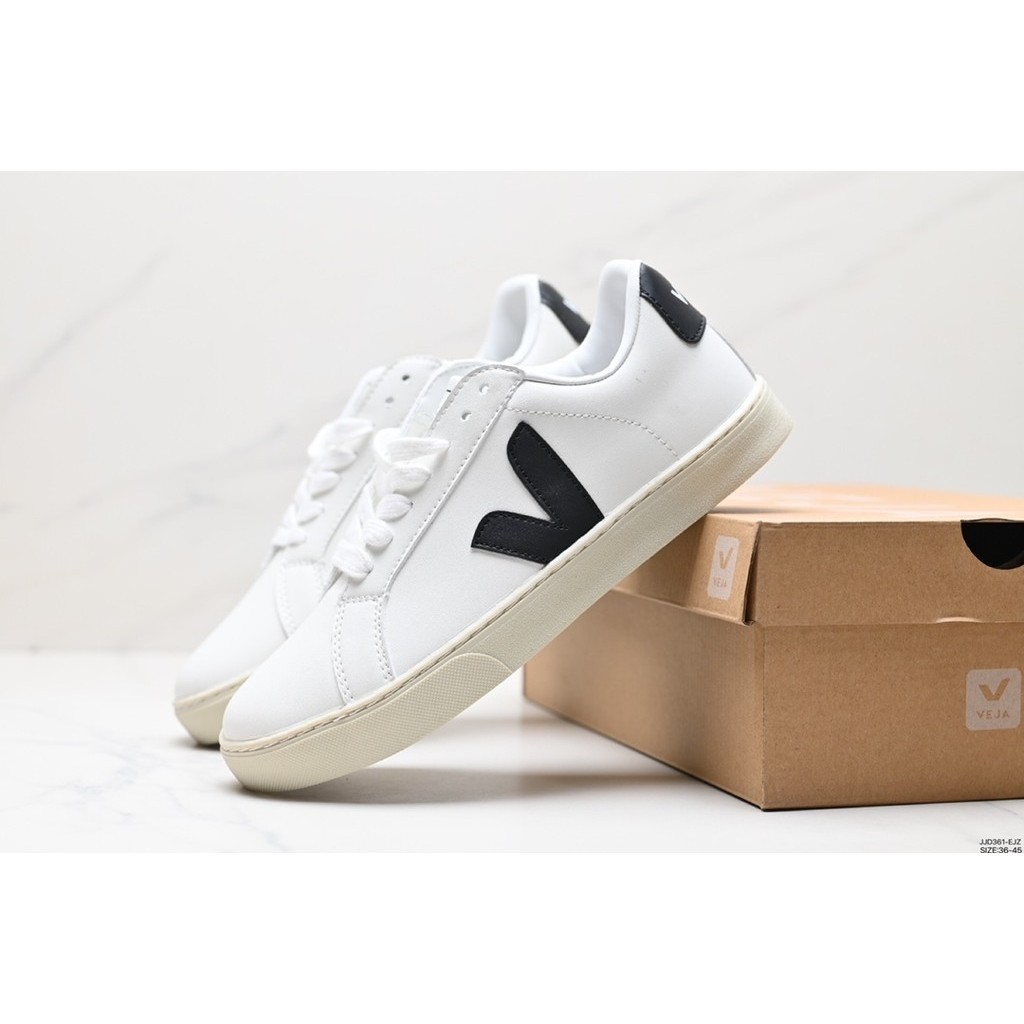 Veja Leather Extra Sneakers V Classic White Sneakers | Shopee Malaysia