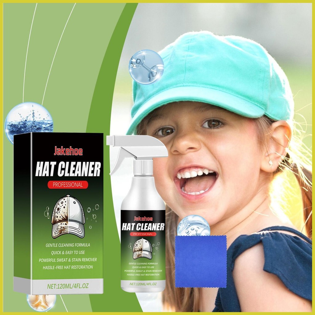 Hat Cleaning Kit 120ml Hat Cleaning Foam Caps Cleaner Felt Hat Cleaner ...