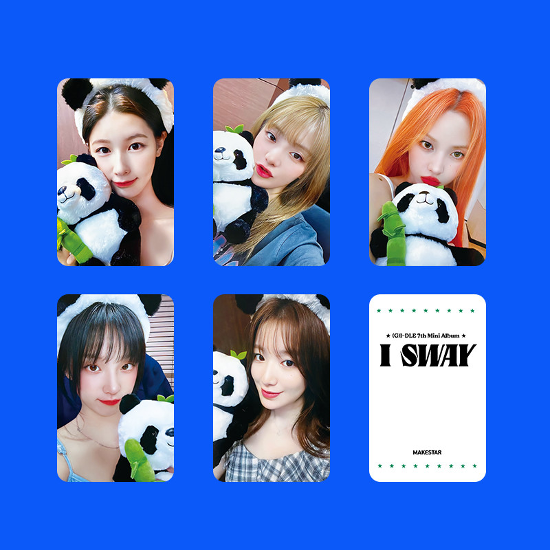 5pcs/set GIDLE I SWAY Lomo Card MAKESTAR LINE FRIENDS KBS Photocards (G ...
