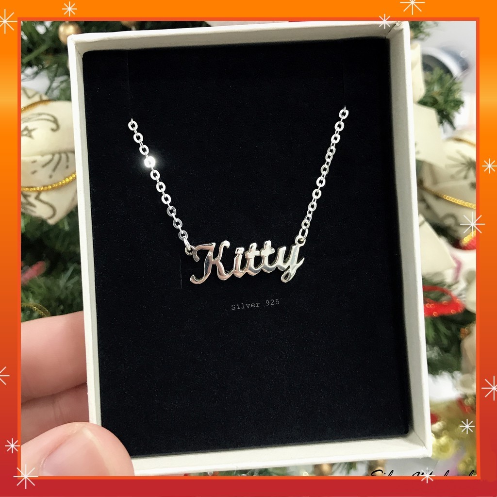 💥PROMO💥#DH001 Silver 925 Personalized Name Necklace Bracelet Anklet ...