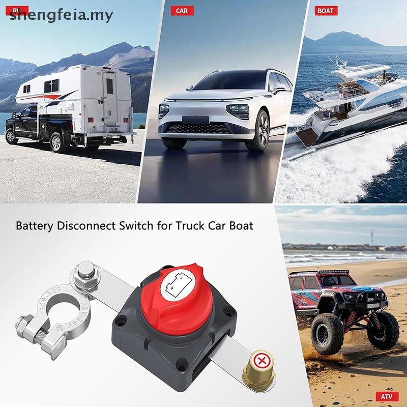 [shengfeia] 12V-48V Car Disconnect Switch Car RV Boat Marine Power Cut ...