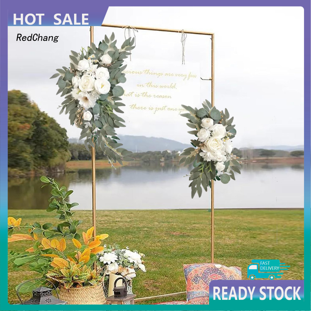 RC~ Arch Flower Decor Small Horn Flower Arrangement Beautiful Wedding ...
