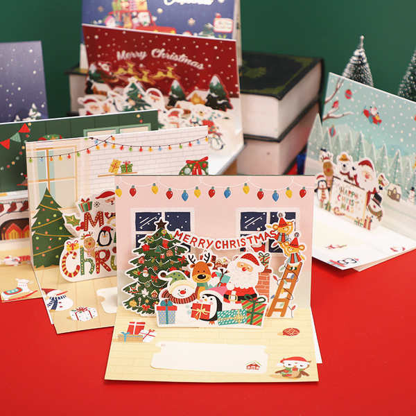 christmas card Krismas tiga dimensi kad ucapan kreatif indah Malam ...